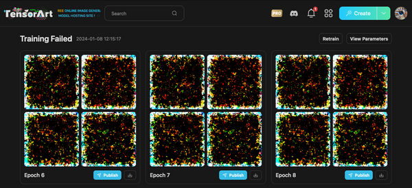 [TensorArt] Lora 訓練筆記