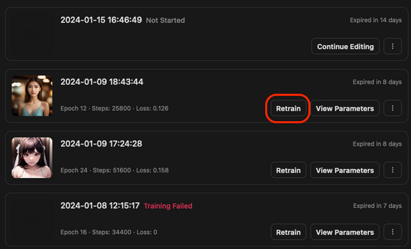 [TensorArt] Lora 訓練筆記